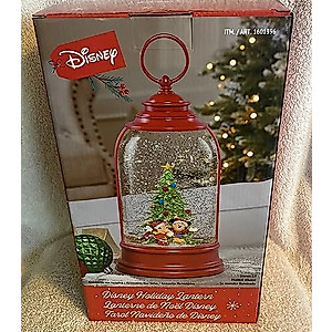 Disney Holiday Lantern ~ Christmas Tree Snow Dome Water Globe Glitter (Pack of 1)