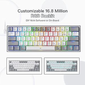 Redragon K617 60% RGB Keyboard and M656 Gainer Wireless Gaming Mouse Bundle