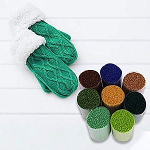 EXCEART 18pcs Wool Area Rugs Plush Yarn Cotton Ball Woobie Blanket Knitting Yarn Thick Bobbin Quilting Thread Bracelet String Carpet Embroidery Friendship braclets Floss