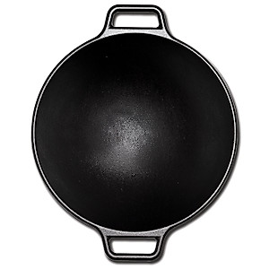 Lodge 14 Inch Cast Iron Wok 15 Inch Cast Iron Skillet