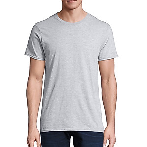Hanes Men's Nano Premium Cotton T-Shirt (Pack of 2), Light Steel, Small