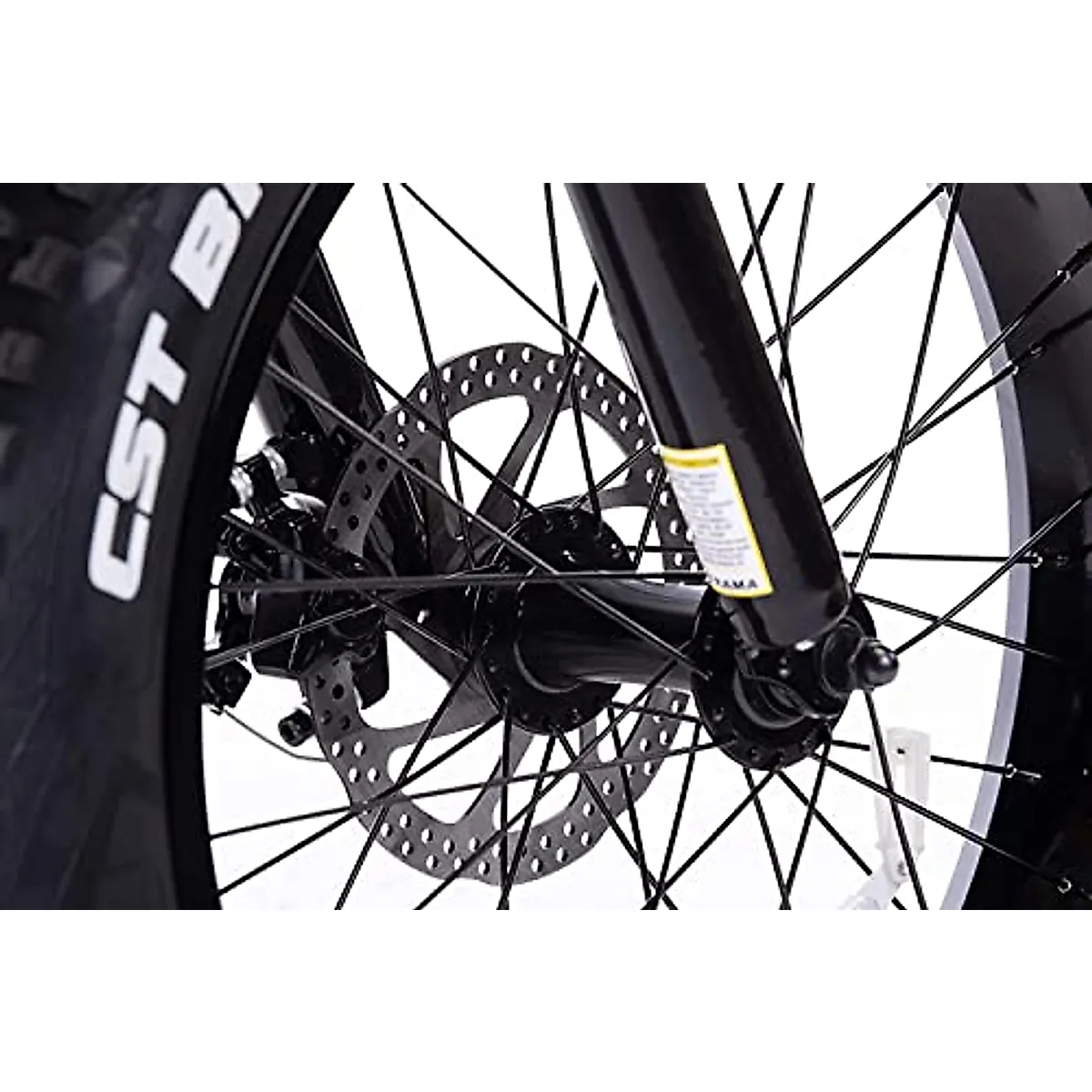 NARRAK Electric Fat Tires Folding Bike, 750W Brushless Motor Peak 1100W, 48V13Ah Removable Battery, Max 28Mph, LCD Display, Suspension, Step-Over/Through Frame for Adult (S128-WHITE)