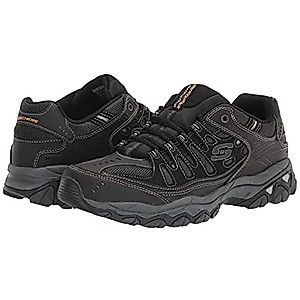 Skechers mens Afterburn M. Fit fashion sneakers, Black, 10 X-Wide US