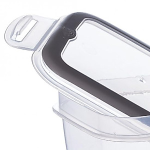 Plasutil 4-Pc Perfect Lock Food Storage Containers Set BPA-Free | Airtight Lids with Locking Tabs | Ideal for Lunch, Meal Prep & Leftovers | Kitchen Organization, Pantry