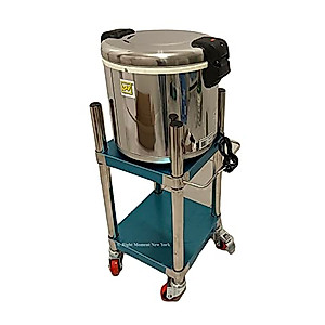 14"W Stainless Steel Commercial Rice Warmer Stand with Undershelf, Wheel and 2 Locks