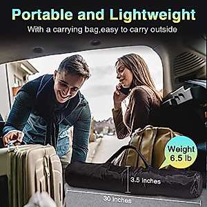 [Upgraded] MOOKA Family Projector Screen and Stand, 100- inch Projector Screen Outdoor with Carry Bag, 16:9 4K HD Rear Front Outdoor Movie Screen Wrinkle-Free, Easy to Assemble for Home Theater