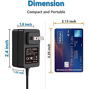 VHBW 12V AC Adapter Replacement for Sony Blu Ray DVD Player BDP-BX370 BDP-S3700 BDP-S6700 BDP-S3500 BDP-S1700 BDP-S1500 BDP-S6500 BDP-BX320 AC-M1208UC Power Supply Cord