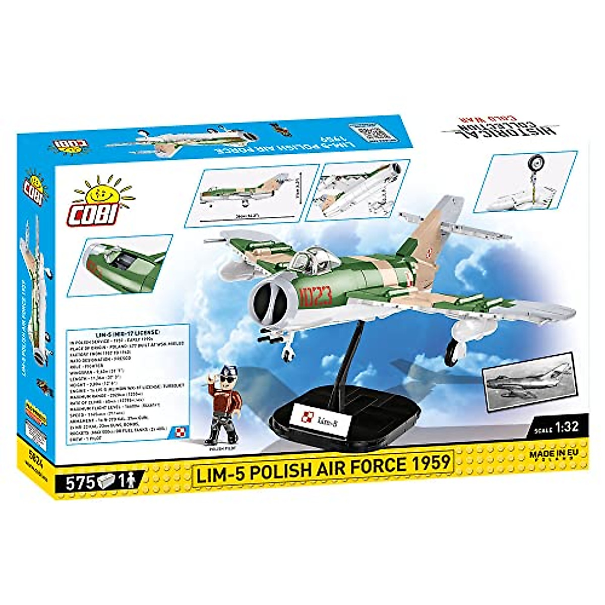 COBI Historical Collection Cold War LIM-5 Polish Air Force 1959 Plane