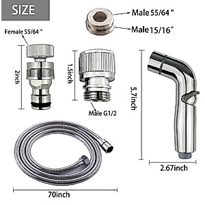 G-Sunny Quick-Connect Sink Faucet Sprayer Kit, Sink Hose Sprayer Accessories, Detachable Metal Adapter With Hand Shower,Hair Washing,Pet Cleaning,for Bathroom/Kitchen (Quick Connect Sprayer)