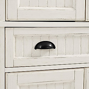 Crosley Furniture Seaside Kitchen Pantry Cabinet - Distressed White