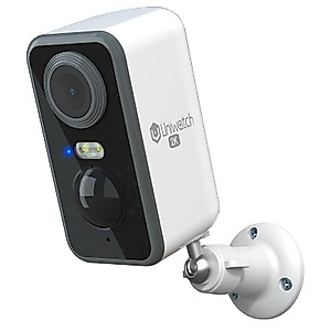 uniwatch Wireless Cameras Security Outdoor, 2K Battery Powered AI Motion Petection Spotlight Siren Alarm Home Surveillance Camera, 2-Way Audio, Color Night Vision, IP65 Waterproof, Cloud/SD Storage