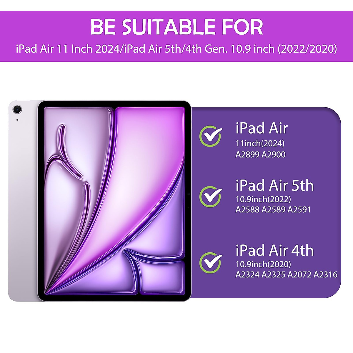 Deokke Compatible with iPad Air Case 11 Inch 2024 5th/4th Generation 10.9 Inch (2022/2020) with Pencil Holder TPU Back Case Auto Sleep/Wake Cover Women Girls-Pink Cow Pattern Western