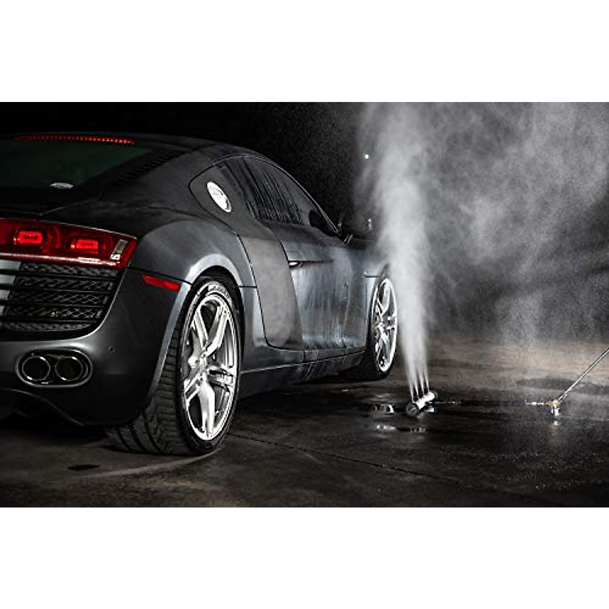 Adam's Undercarriage Cleaning Wand x MTM Hydroparts Complete Kit - Engineered in Collaboration with MTM Hydroparts - Military Grade Materials Deliver High PSI to The Underside of Your Vehicle