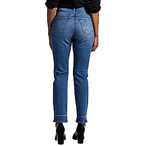 JAG Jeans Women's Stella 30" High Rise Straight Leg Jeans-Legacy, Maya Blue, 14