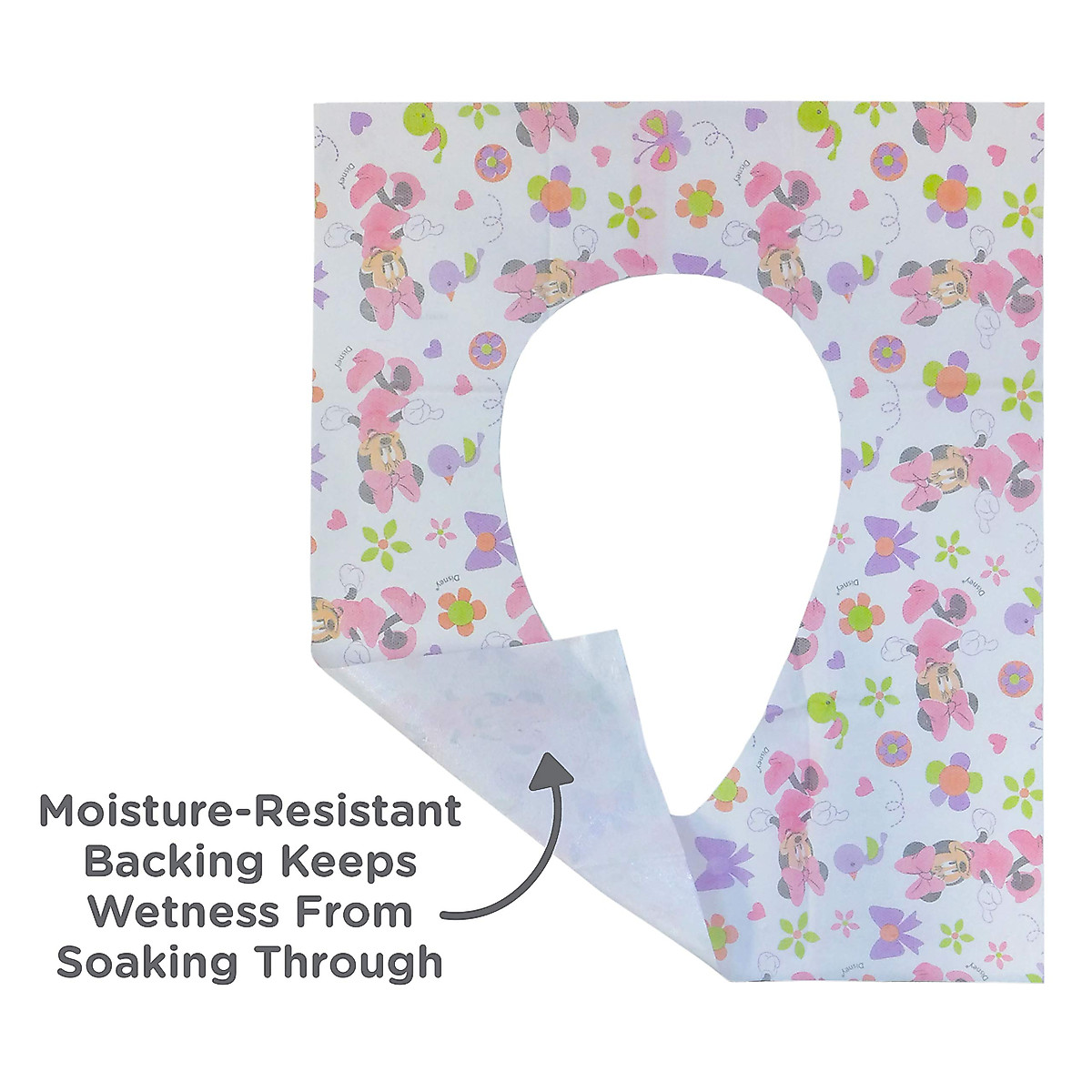 Neat Solutions Disney Minnie Mouse Potty Topper Disposable Toilet Seat Covers, 10-Count, 10 Count