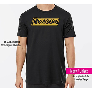 I Love You... I Know - Matching Couples T-Shirt Set (Women Medium/Men Large, Sun Yellow)