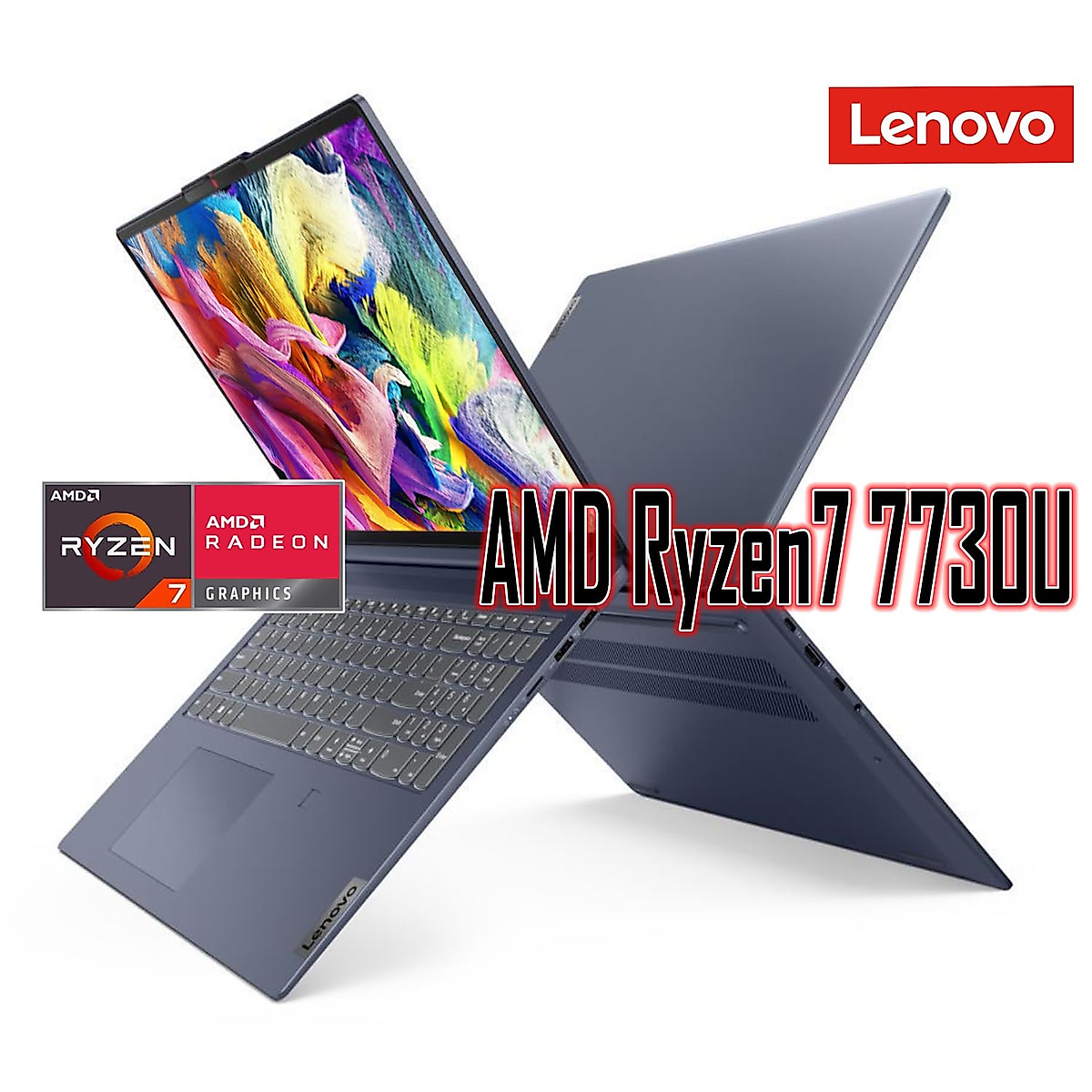 Lenovo IdeaPad Slim 5 16" WUXGA FHD Touch Laptop, 8-Core AMD Ryzen 7 7730U, 16GB RAM, 512GB SSD, Fingerprint Reader, FHD Webcam, Wi-Fi 6, Windows 11 Home, w/HDMI Cable