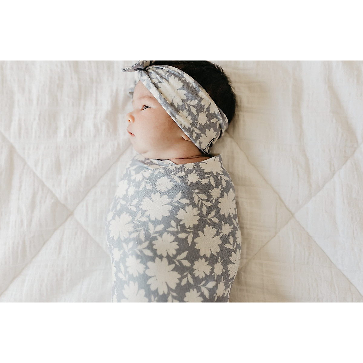 Copper Pearl Large Premium Knit Baby Swaddle Receiving Blanket Lacie