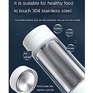 Portable Travel Electric Kettle Mini Thermos Fast Boil Teapot Heating Cup Stainless Steel Metal Bottle