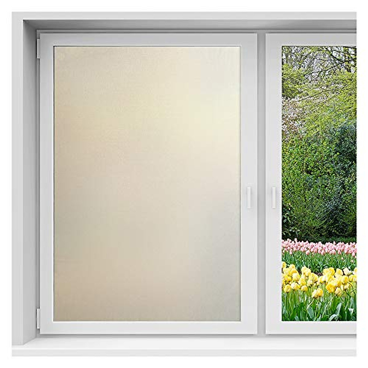 BDF 1PFR Window Film Frosted Privacy Static Cling Non-Adhesive (Opaque) - 36in X 14ft