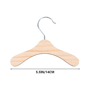 Totority Clothes Hangers 10pcs Clothes Hanger Dog Clothes Hanger Wood Hanger Dog Clothes Rack Clothes Hanger Home Pet Costume Miniature Item Rack Hanger Wooden Hangers