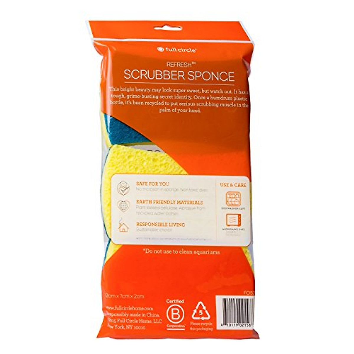 Full Circle Refresh Scrubber Sponges, Set of 3
