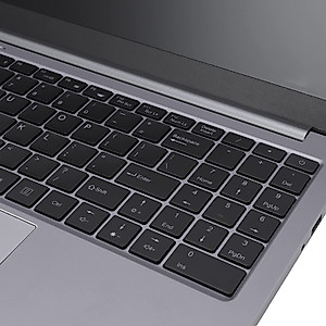 15.5in Laptop, DDR4 2666MHz Space Gray Computer Laptop 15.5in HD IPS Screen for Work US Plug