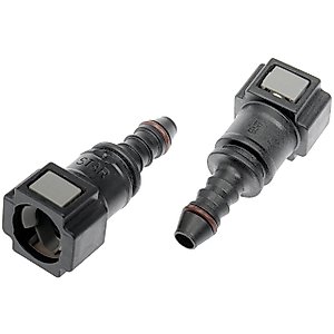 Dorman 800-188 Quick Connector 5/16 In. Steel TO 6mm Nylon 180 with O ring, 2 Pack