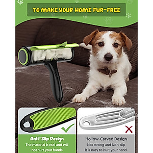 Neoflavie Pet Hair Remover Reusable Cat and Dog Hair Remover for Couch, Carpet - Upgraded Portable Lint Remover & Efficient Animal Fur Removal Tool.