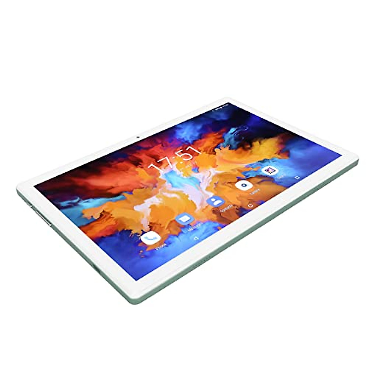 10.1 Inch Tablet, 4G LTE Phone Tablet Octa Core 512GB Expandable 8GB RAM 128GB ROM US Plug 100‑240V HiFi Speakers for Office for Work (Green)