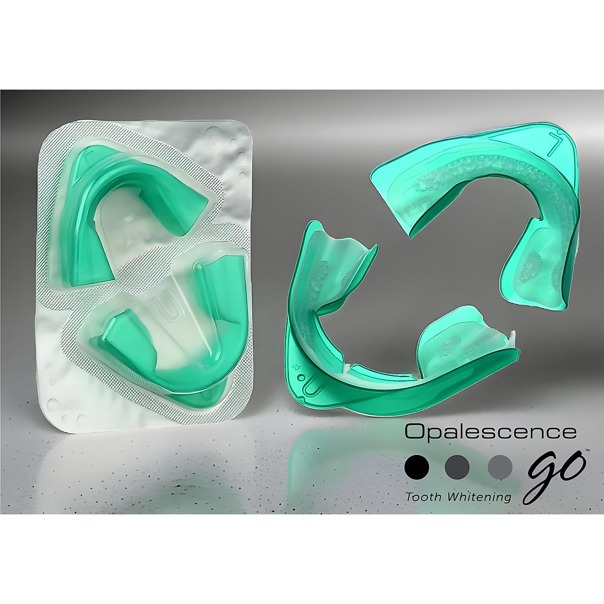 Opalescence Go 15- Prefilled Teeth Whitening Trays - 15% Hydrogen Peroxide - (10 Treatments) Made by Ultradent Products. Teeth Whitening Kit -Mint - 5194-1