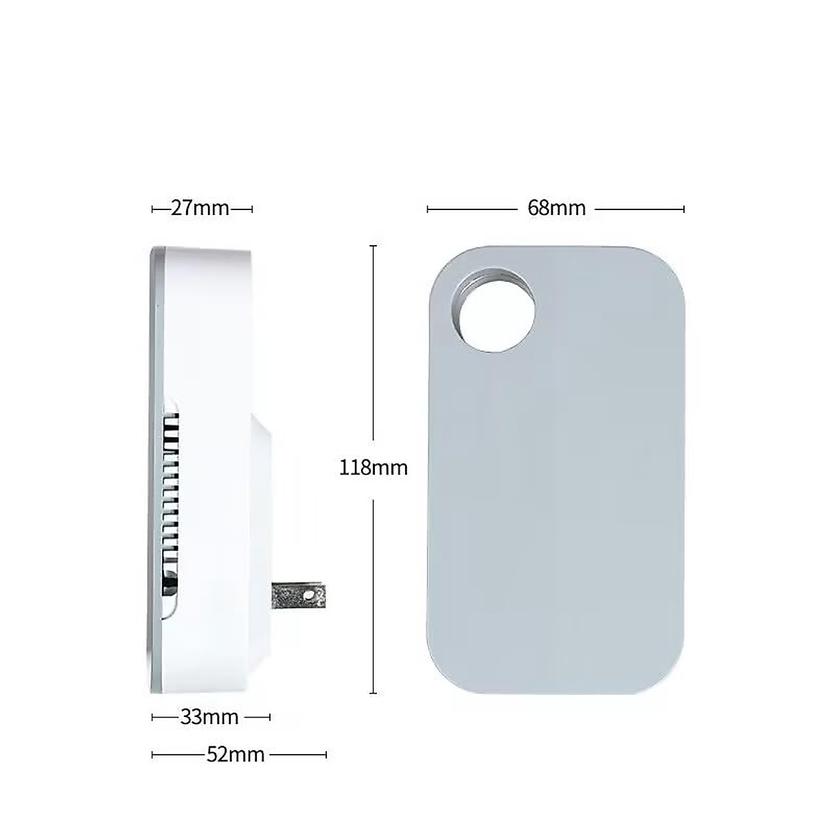 Ionizer Air Purifier,Air Purifier Ion Plug In, Protable and Quiet Plug-in Ionizer with Clear Negative Ion Wind Output, Automatic Release of Anions,Easy to Usefor Home Bathroom Kitchenand Office Use