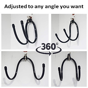 Wall Mount Yoga Mat Foam Roller and Towel Rack Holder- Wall Storage Mount Wall Holder Storage Shelf for Your Fitness Class or Home Gym, Metal, Adjustable size, Up to 20Lbs, （4 pack）