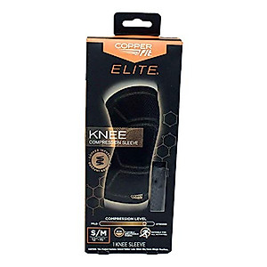 Copper Fit Elite Copper Infused Knee Compression Sleeve Small/Medium