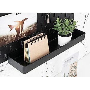 MAX SMART Clamp-on Desk Pegboard, Desk Privacy Panel, Office & Gaming Desk Organizer, Standing Desk Accessory - Efficiently Organize Above or Under Desk Placement