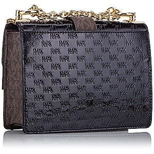 Greenwich Extra-Small Logo Embossed Patent Leather Crossbody Bag