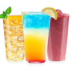 50 Pack 3 oz Mini Plastic Dessert Cups,Disposable Round Shooter Cups,Appetizer Bowls Catering Supplies for Parfait,Appetizers,Ice Cream,Tasting Party