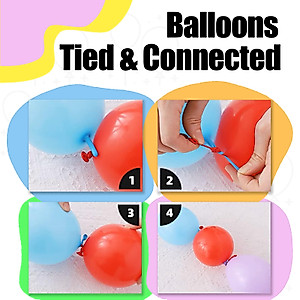 100 Pcs Quick Link Balloons Black 10 inch, Latex Linking Balloons for Balloon Wall/Balloon Arches/Balloon Chains, Birthday Party Wedding Anniversary Graduation Arch Party Decor (black)