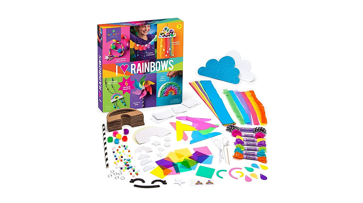 Craft-tastic Rainbows Craft Kit for Kids - 6 Colorful Projects