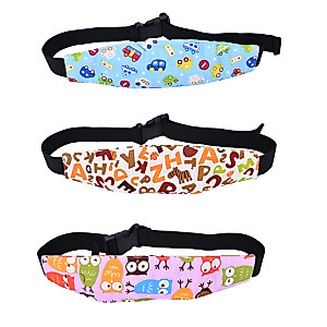 JZK 3 Soft Safety Baby car seat Head Support Strap Toddler Head Holder Belt Fastening Band, Stop Kids Necks Falling or Bobbing Forward When Sleep/nap