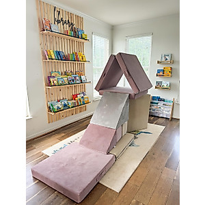 Figgy Modular Play Couch for Kids – Waterproof & Oeko-TEX Certified | Made in USA with Hook and Loop Connectors | Montessori Toy Sofa & Indoor Climbing Playset | Sensory Toy