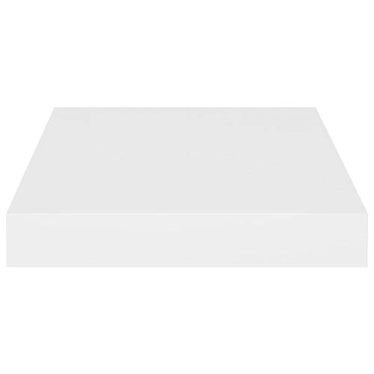 CHARMMA Wall Mounted Floating Shelves, Wide Display Ledges,Wall Mounted Display Shelf,Wall Book Shelves for Bedroom,Floating Wall Shelves,High Gloss White,9.1"x9.3"x1.5" MDF