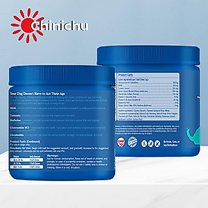 Chinichu Mobility Bites Dog Joint Supplement - Hip and Joint Chews for Dogs - Pet Products with Glucosamine, Chondroitin, & MSM + Vitamins C and E for Dog Joint Relief - Duck Flavor – 120 Count