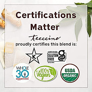 Teeccino Dark Roast Dandelion Tea - Rich & Roasted Herbal Tea That’s Caffeine Free & Prebiotic with Detoxifying Dandelion Root, 25 Tea Bags (Pack of 3)