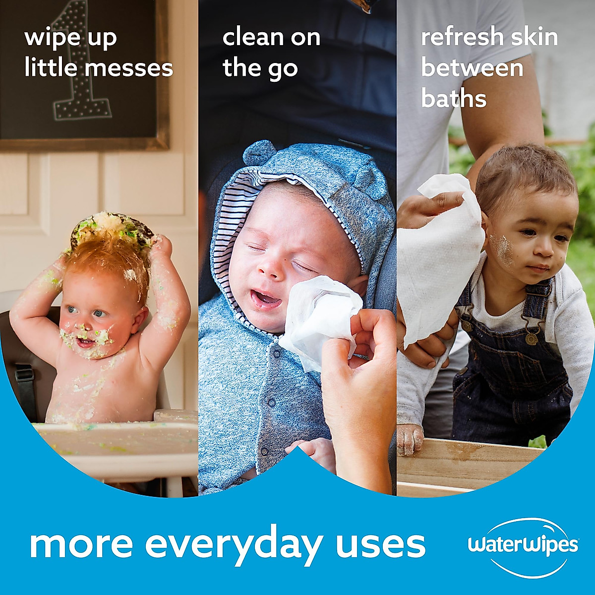 WaterWipes Bundle, Original 300 Count (5 packs) & Textured Clean Wipes 240 Count (4 packs), Plastic-Free, 99.9% Water Based Wipes, Unscented, Hypoallergenic for Sensitive Skin, Packaging May Vary