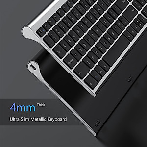 TechGround Rechargeable Wireless Keyboard Mouse, 2.4GHz Ultra Slim Compact Wireless Keyboard Mouse Combo for Laptop, Desktop, Windows