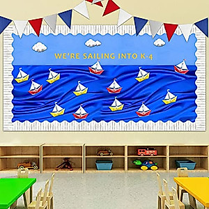 White Wood Scalloped Bulletin Board Border Trim for Classroom School Decoration Teacher Students Supply for Chalkboard Whiteboard 52 ft