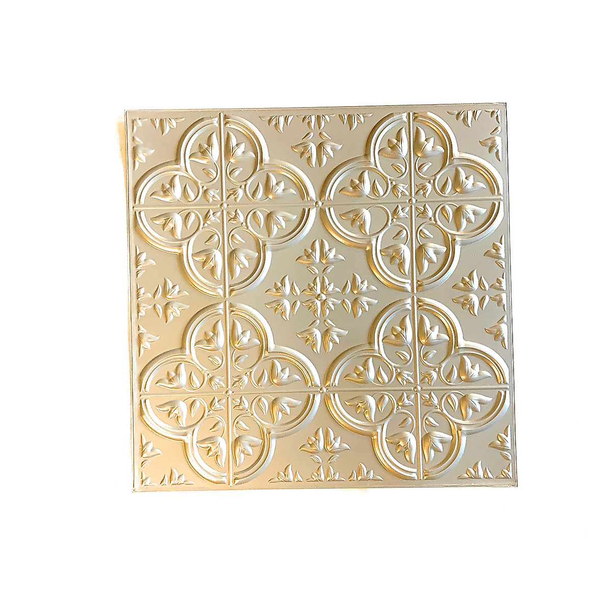 Tool Bench Hardware Gray Tin Self-Adhesive Wall Tiles (Pack of 10), 12 inch x 12 inch