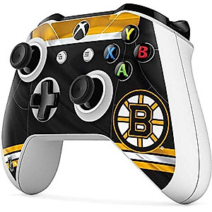 Skinit Decal Gaming Skin compatible with Xbox One S Controller - Officially Licensed NHL Boston Bruins Home Jersey Design