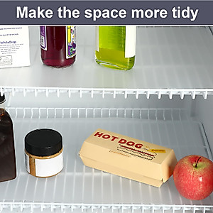 Barydat 4 Pcs Frosted Plastic Wire Shelf Liner Clear Frosted Hard Refrigerator Shelf Mats Non Adhesive Waterproof Wire Shelving Cover for Cabinets Kitchen Shelves Storage Shoe Rack, 12 x 48 Inch